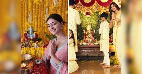 Ganesh Chaturthi 2023 Shilpa Shetty To Ananya Pandey Welcomed Bappa See