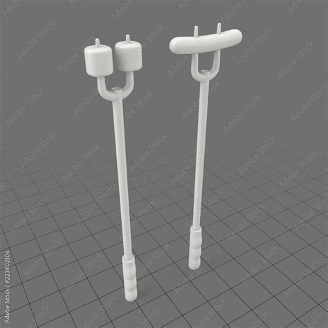 Camping Skewers Stock 3d Asset Adobe Stock