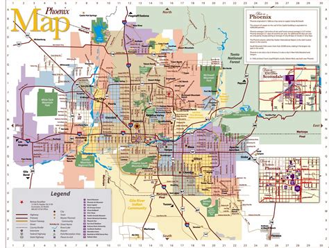 Phoenix Metro Zip Code Map Map Of South America
