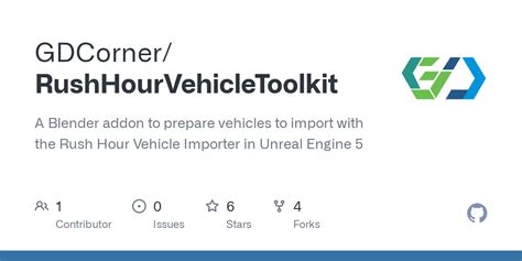 GitHub GDCorner RushHourVehicleToolkit A Blender Addon To Prepare Vehicles To Import With The