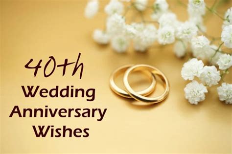 60 Happy 40th Anniversary Wishes Quotes And Messages BoomSumo
