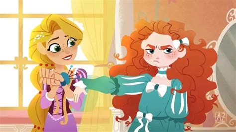 Rapunzel And Merida Disney Art Disney Princess Art Disney Fan Art