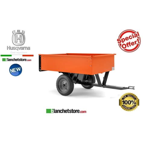 Triler For Tractor Rider Husqvarna Trailer 275 Tipper