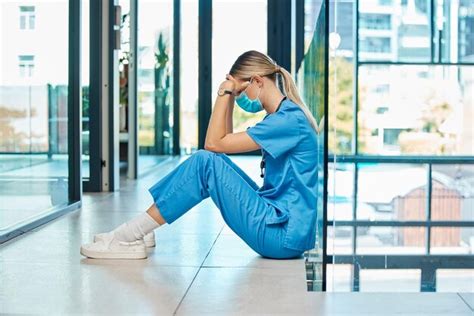 Premium Photo Health Doctor And Woman On Floor With Stress For
