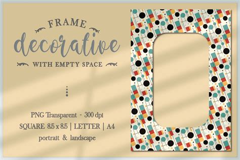Geometric Abstract Frame Png Graphic By Verticaloid · Creative Fabrica