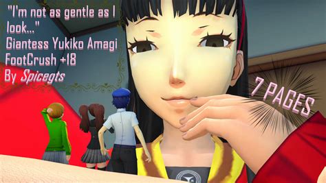Commission4 Giantess Yukiko Amagi Comic By Spicegts On Deviantart