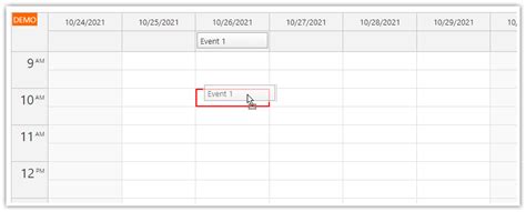 Javascript Calendar Drag All Day Events To A Specific Time Of Day