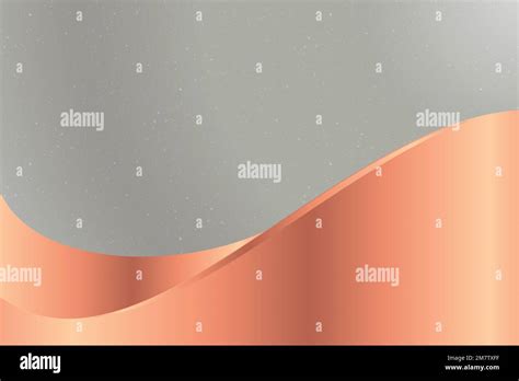 Gray Background Vector With Copper Wave Stock Vector Image And Art Alamy