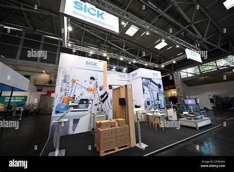 Munich Germany 27th June 2023 Sicks Booth Can Be Seen At