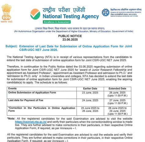 CSIR NET Application Form Online Form Extended Till June
