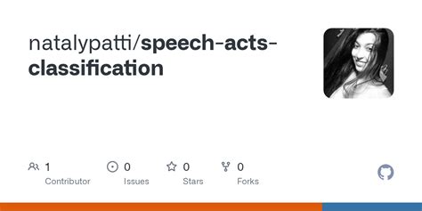 Github Natalypatti Speech Acts Classification