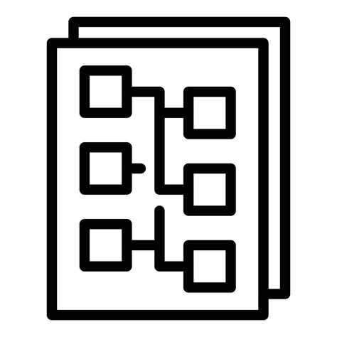 Technical Algorithm Icon Outline Style 15899808 Vector Art At Vecteezy