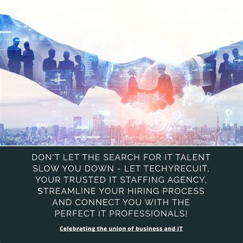 Techy Recruit On Linkedin Itstaffing Hiringsolutions