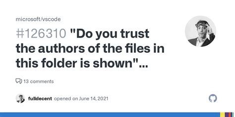 Do You Trust The Authors Of The Files In This Folder Is Shown