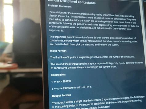 Problem Statement The Auditions For The New Studyx