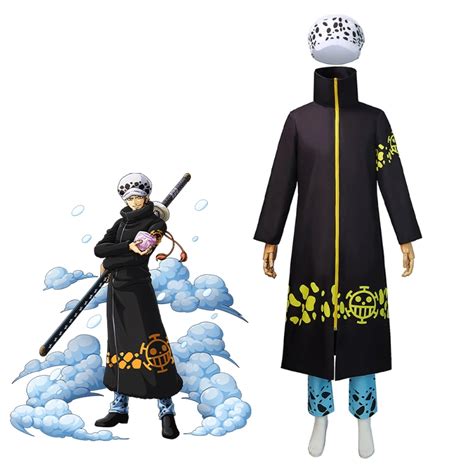 One Piece Trafalgar D Water Law Cosplay Costumes Pre Timeskip