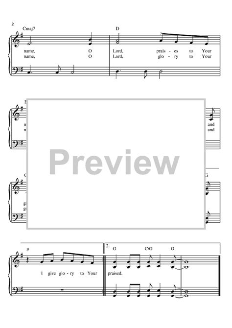 I Sing Praises Sheet Music By Terry Macalmon For Easy Piano Sheet