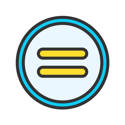 Equal Generic Color Lineal Color Icon