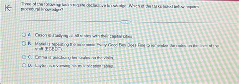 solved three of the following tasks require declarative