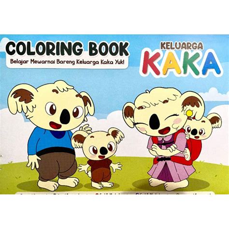 Jual Buku Mewarnai Keluarga Kaka Coloring Book Cuddleme Shopee Indonesia