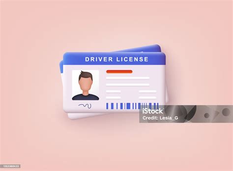 사진이있는 운전 면허증 신분증 또는 신분증 템플릿 3d 웹 벡터 일러스트레이션 여권에 대한 스톡 벡터 아트 및 기타 이미지 여권 0명 강사 Istock
