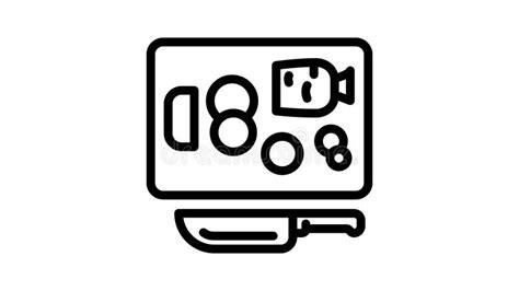 Carrot Slice Ring Line Icon Animation Stock Video Video Of Health
