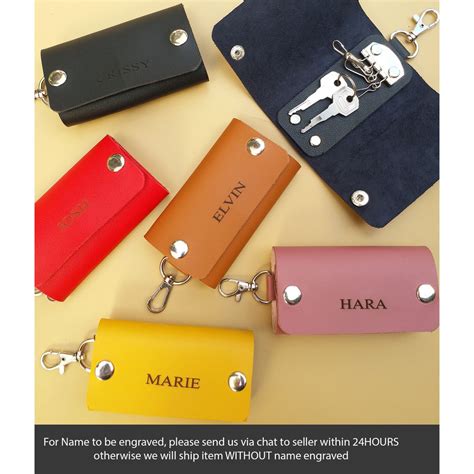 Personalized Keycase Keyholder Personalized Keychain Key Holder