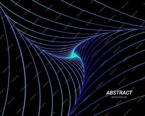 Premium Vector Abstract Geometric Colorful Modern Blue Flowing Lines Pattern Background