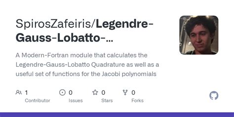 Github Spiroszafeirislegendre Gauss Lobatto Quadrature A Modern