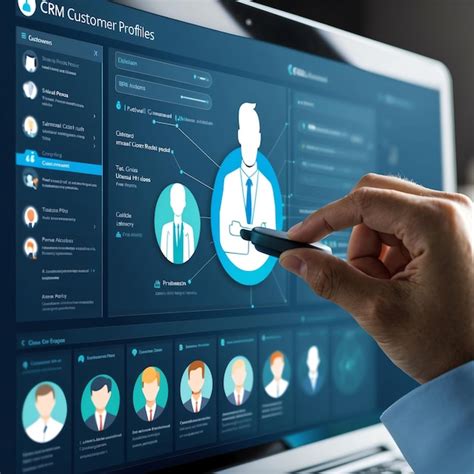 Professional Crm Image With Advanced Software Interface Premium Ai Generated Image