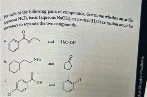 Solved For Each Of The Following Pairs Of Compounds Chegg