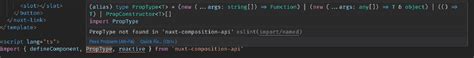 Help Eslint Error By Importing Proptype · Issue 189 · Nuxt Communitycomposition Api · Github