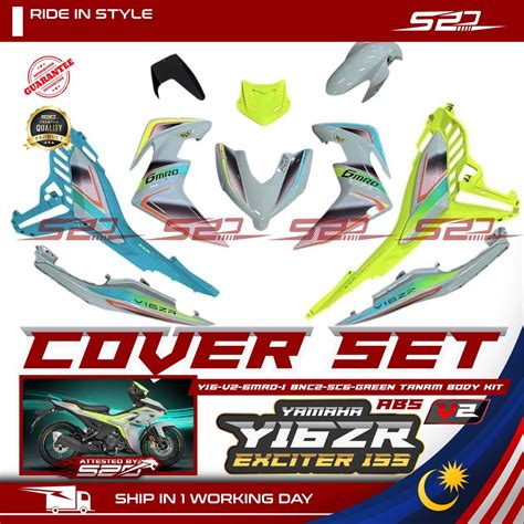 Cover Set Velozi Yamaha Y16zr Y16 V2 6mro 1 Bnc2 Sc6 Green Tanam Body