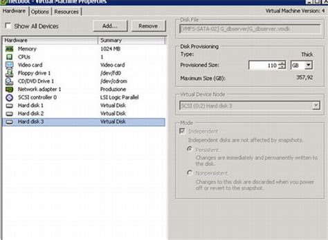 Espandi Disco Boot Server Su Vmware Esx Con Vsphere E Vmdk
