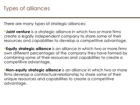 Strategic Alliances