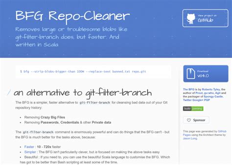 [step by step] bfg repo cleaner tool clean up the git history