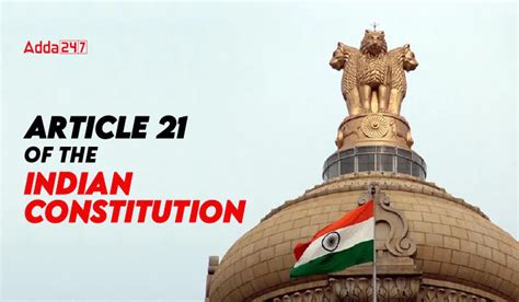Article 21 Of Indian Constitution Right Life And Personal Liberty