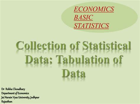 tabulation of data pptx