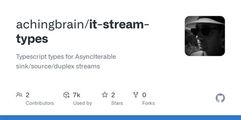 Github Achingbrainit Stream Types Typescript Types For