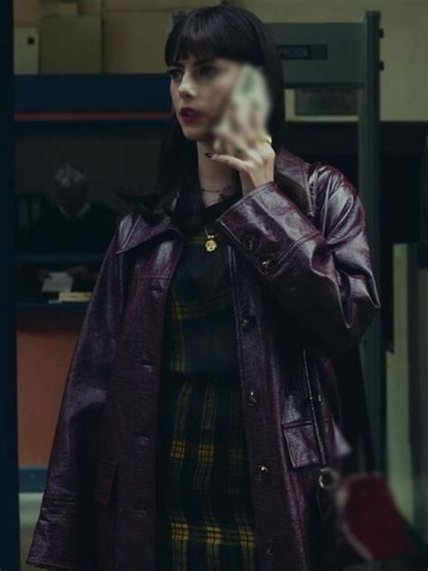 The Gentlemen 2024 Kaya Scodelario Leather Coat