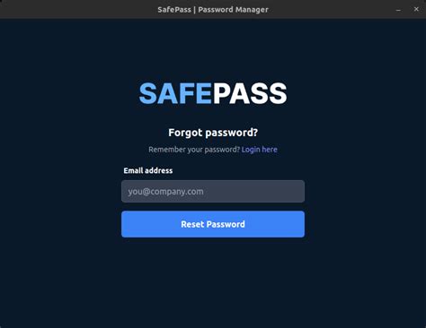 Github Shuklaritvik06safepass A Secure And User Friendly Password
