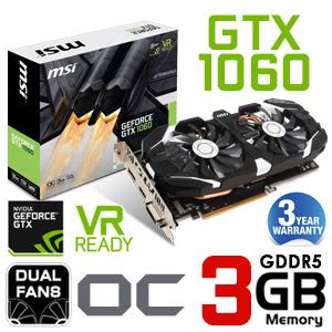 Buy MSI GeForce GTX 1060 OC 3GB - South Africa
