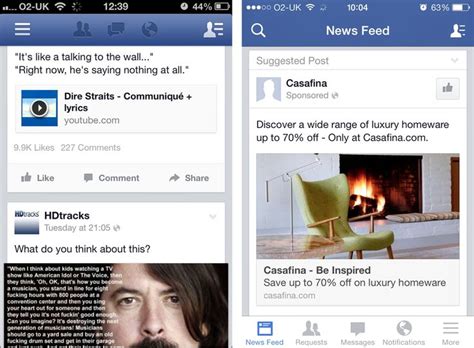 Facebook Ios 6 Vs 7 Discover Homeware All Or Nothing