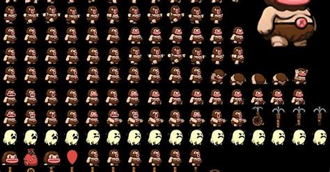 Spelunky 2 Caveman Sprite Sheet Replaces Cinnabar Album On Imgur
