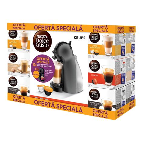 Машина за еспресо Nescafe Dolce Gusto Piccolo Kp1000e20 подарък 12 капсули Черен Emag Bg