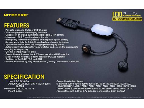 Nitecore Lc Magnetic Usb Powerbank And Charger