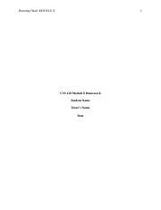 CSS220 Module8 Homework Docx Running Head MODULE 8 1 CSS 220 Module