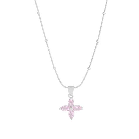 Pink Flower Necklace