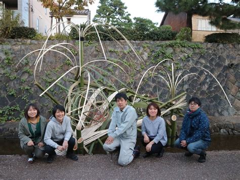 学園祭 竹の造形完成 111