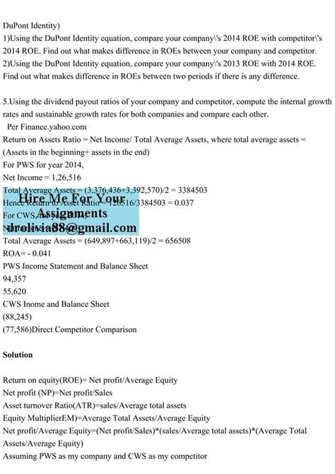 Dupont Identity 1 Using The Dupont Identity Equation Compare Your Pdf